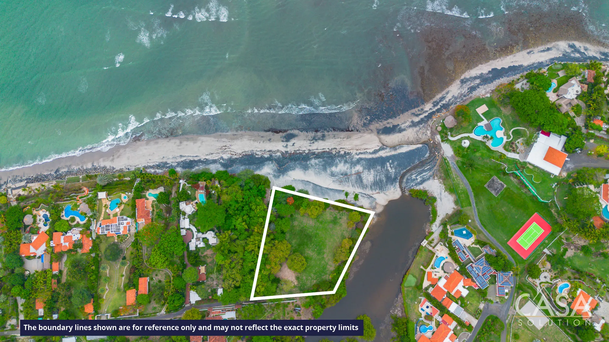 5,043 m² Beachfront Lot for Sale in Punta Roca, Near Coronado. Walk to ...